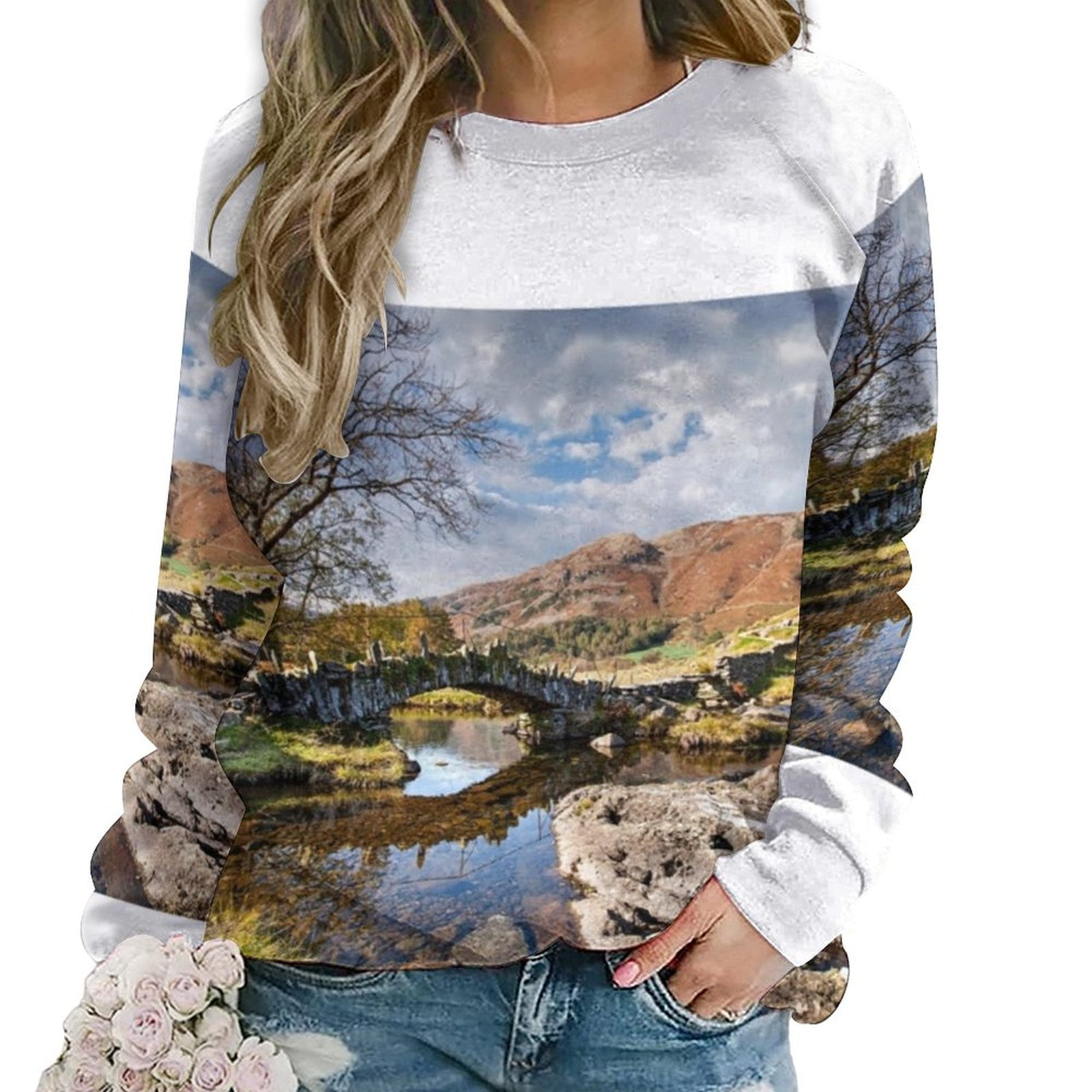 Autumn At Slater Bridge-Little Langdale English Lake District Hoodie ...