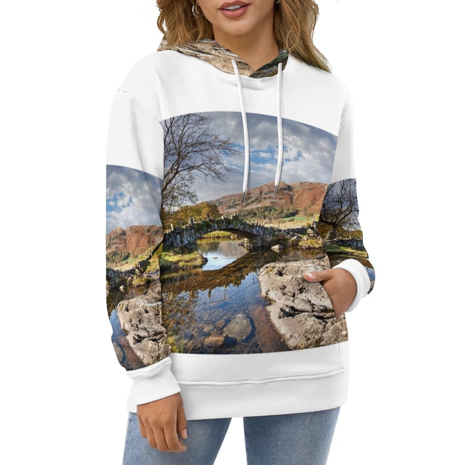Autumn At Slater Bridge-Little Langdale English Lake District Hoodie ...