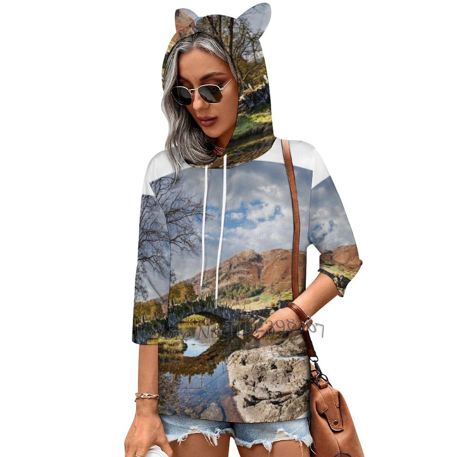 Autumn At Slater Bridge-Little Langdale English Lake District Hoodie ...