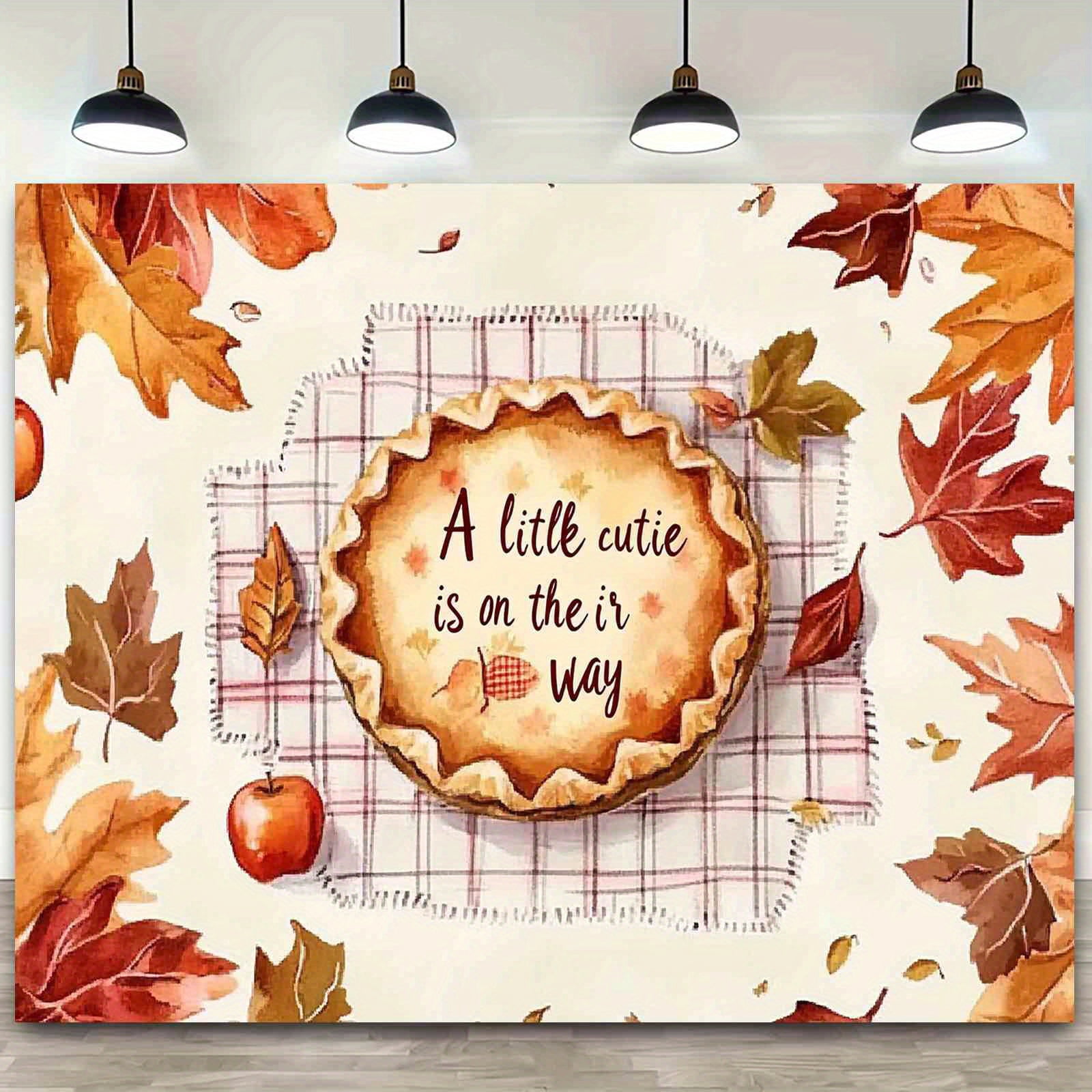 Autumn Baby Shower Backdrop A Little Cutie Is on the Way Photography ...