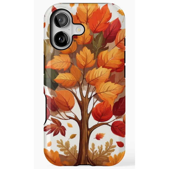 Autumn Beauty Fall Foliage Leaves Nature Art Painting Design Phone Case ...