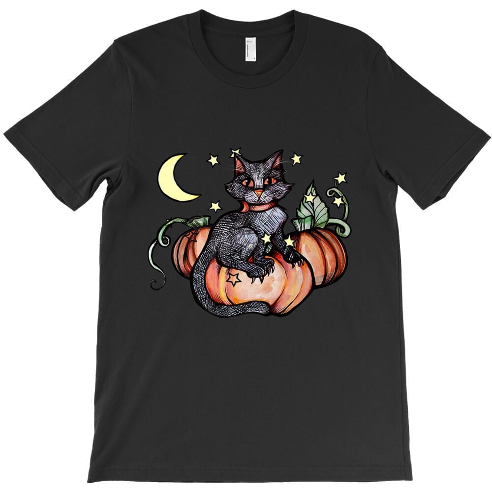 Autumn Black Cat Pumpkin Patch Kitty Cats Themed Funny and Cute Themed ...