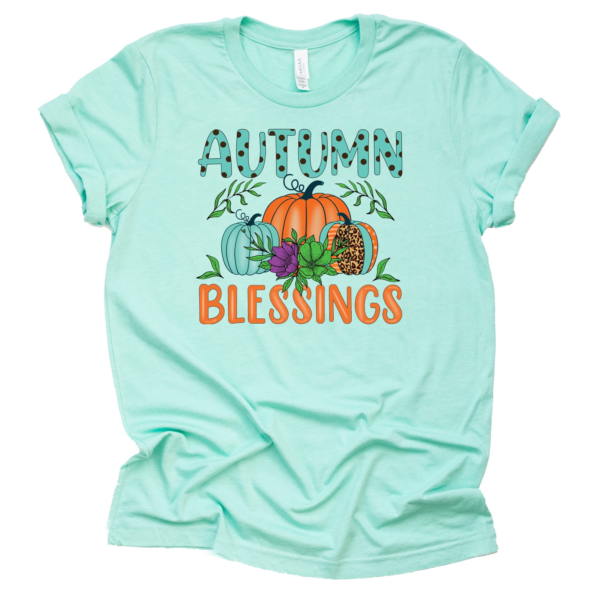 Autumn Blessing T-Shirt Pumpkins Hayrides Apple Cider Falling Leaves ...