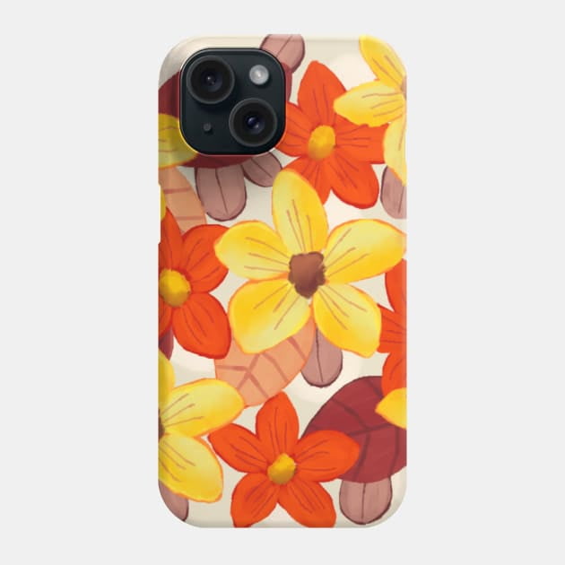 Autumn Blooms Fall Floral Season Graphic Compatible Phone Case for ...