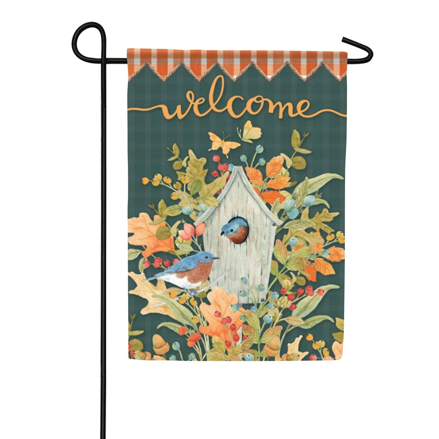 Autumn Bluebird House Sweet Backyard Wildlife Songbird Nesting Outdoor ...