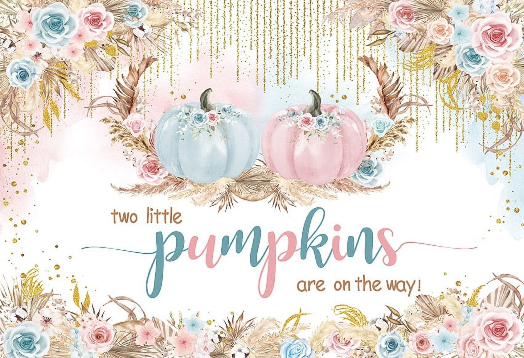 Autumn Boho Floral Little Pumpkin is Turning Two 2nd Birthday Party r ...