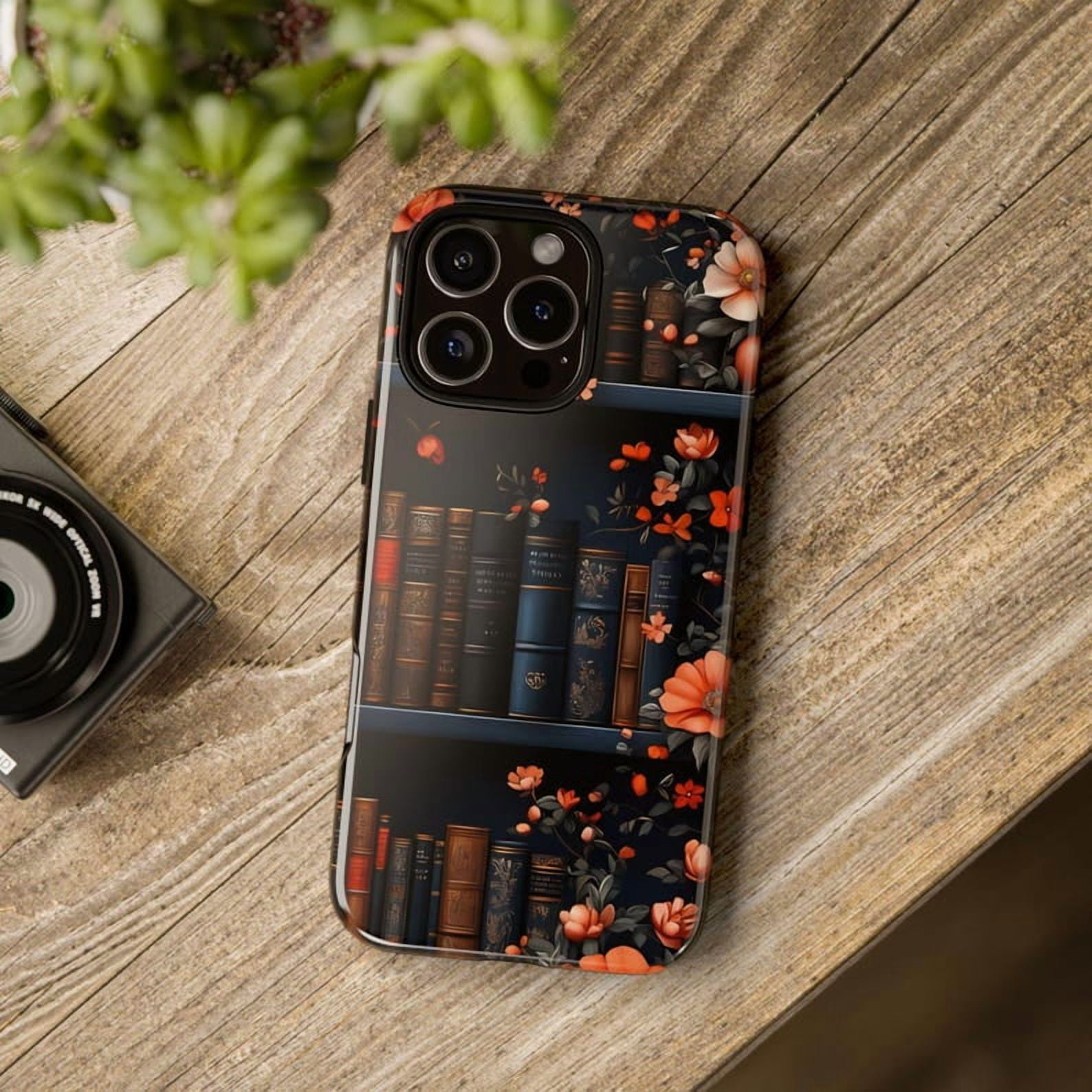 Autumn Bookshelf Fall Bookish Design Artwork Phone Case for iPhone 11 to 17 Pro Max - Walmart.com