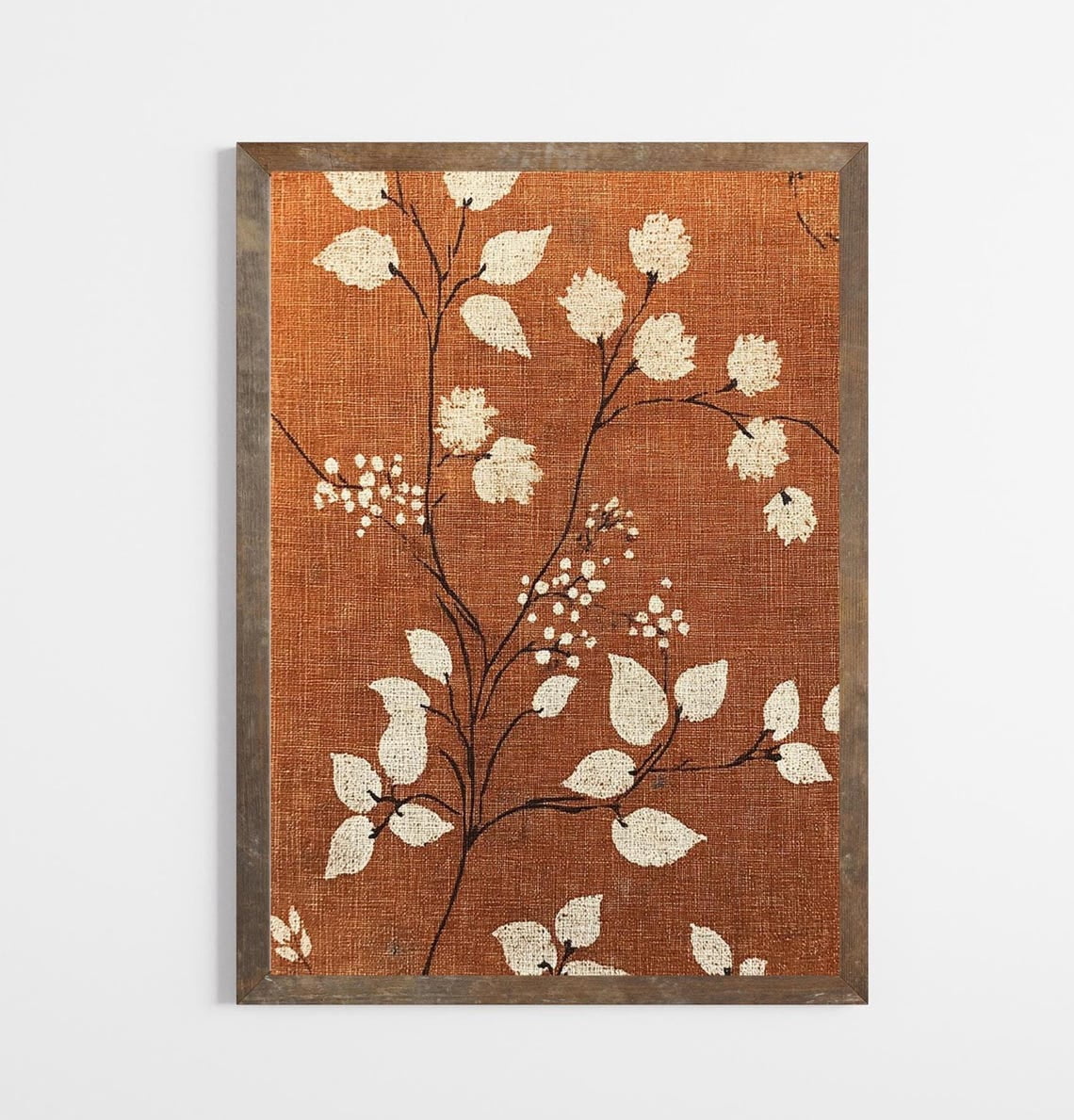 Autumn Botanical Fall Tapestry Wall Art Poster Vintage Traditional Wall ...