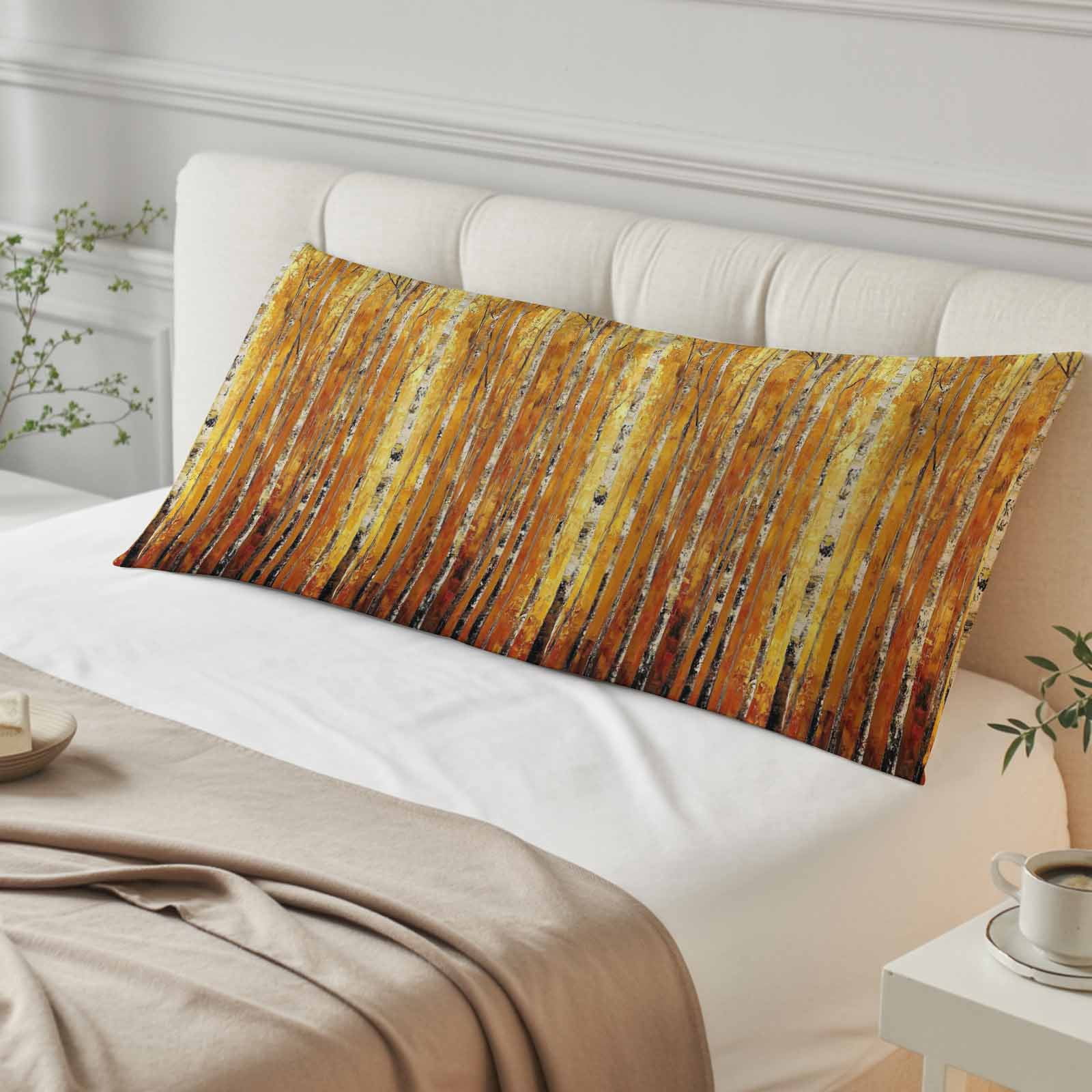 Autumn Branch Tree Body Pillow Cover, Pillowcase Protectors with Zipper ...