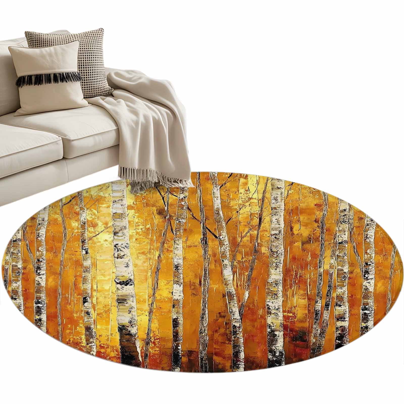 Autumn Branch Tree Large Area Rugs for Bedroom Living Room, Soft Non ...