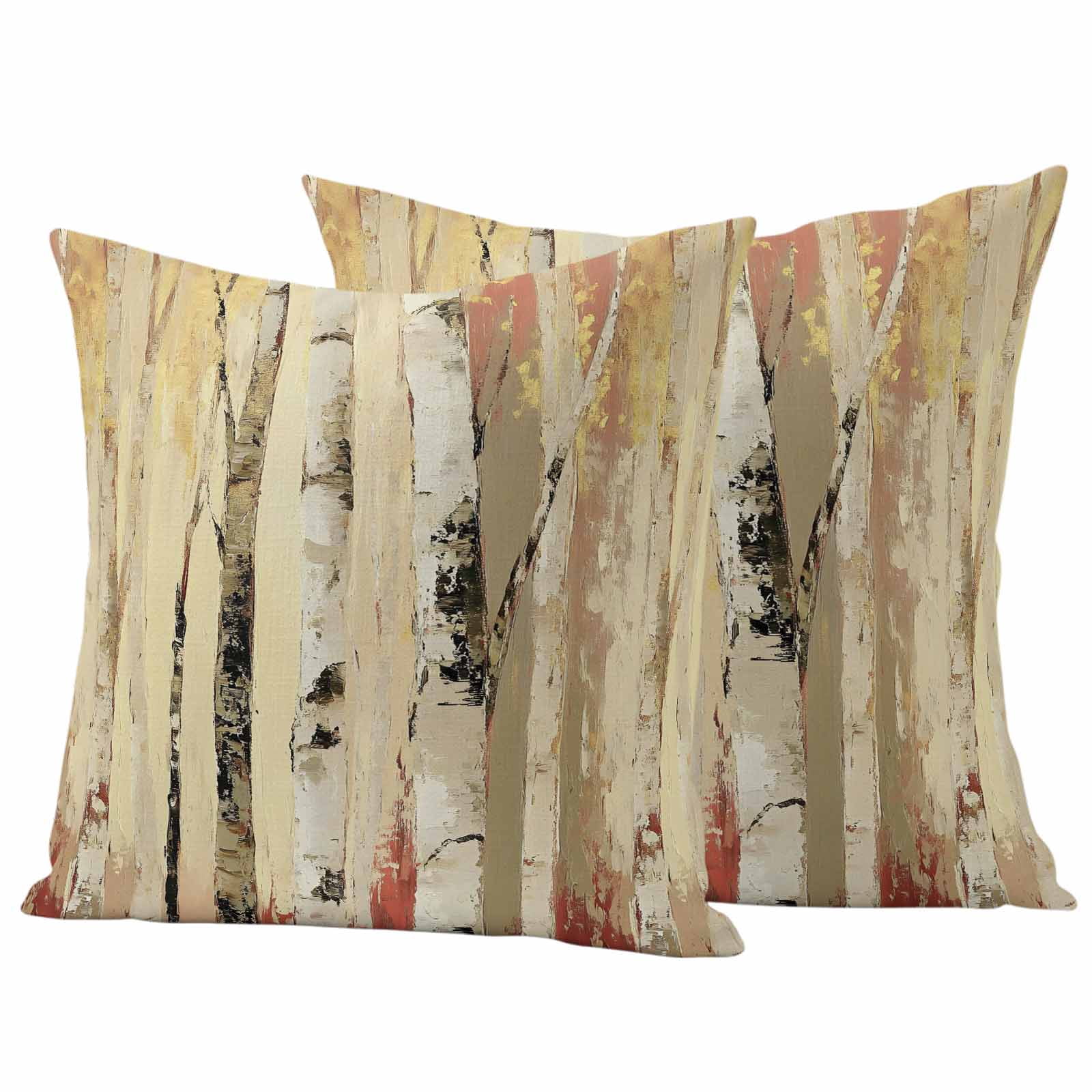 Autumn Branch Trees Outdoor Pillow Covers 20"x20" Set of 2,Waterproof ...