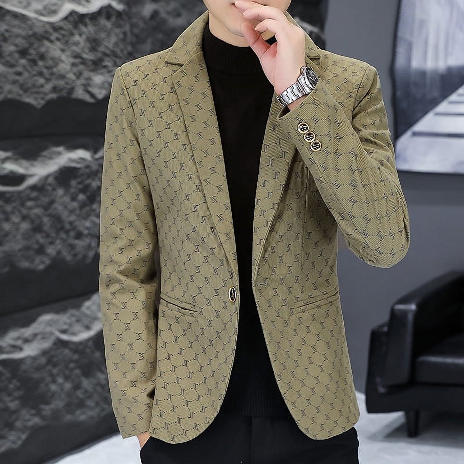 Autumn Brand Men's Suit Jacket High Quality Business Casual Mens ...