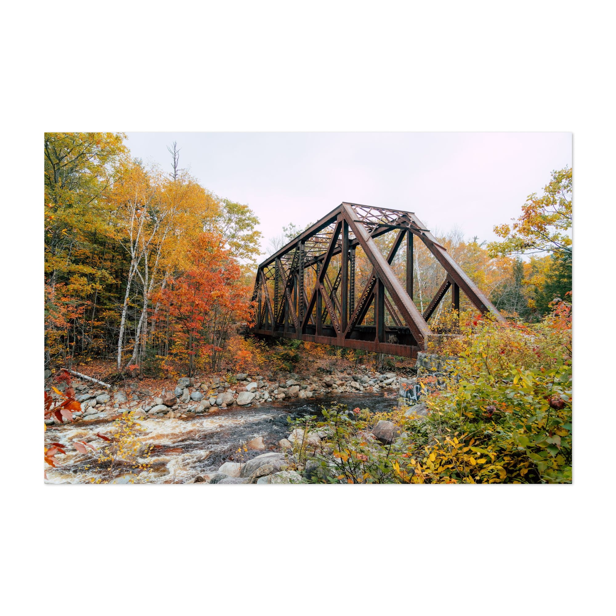 Autumn Bridge - New Hampshire Photography Autumn Bridge Nature ...