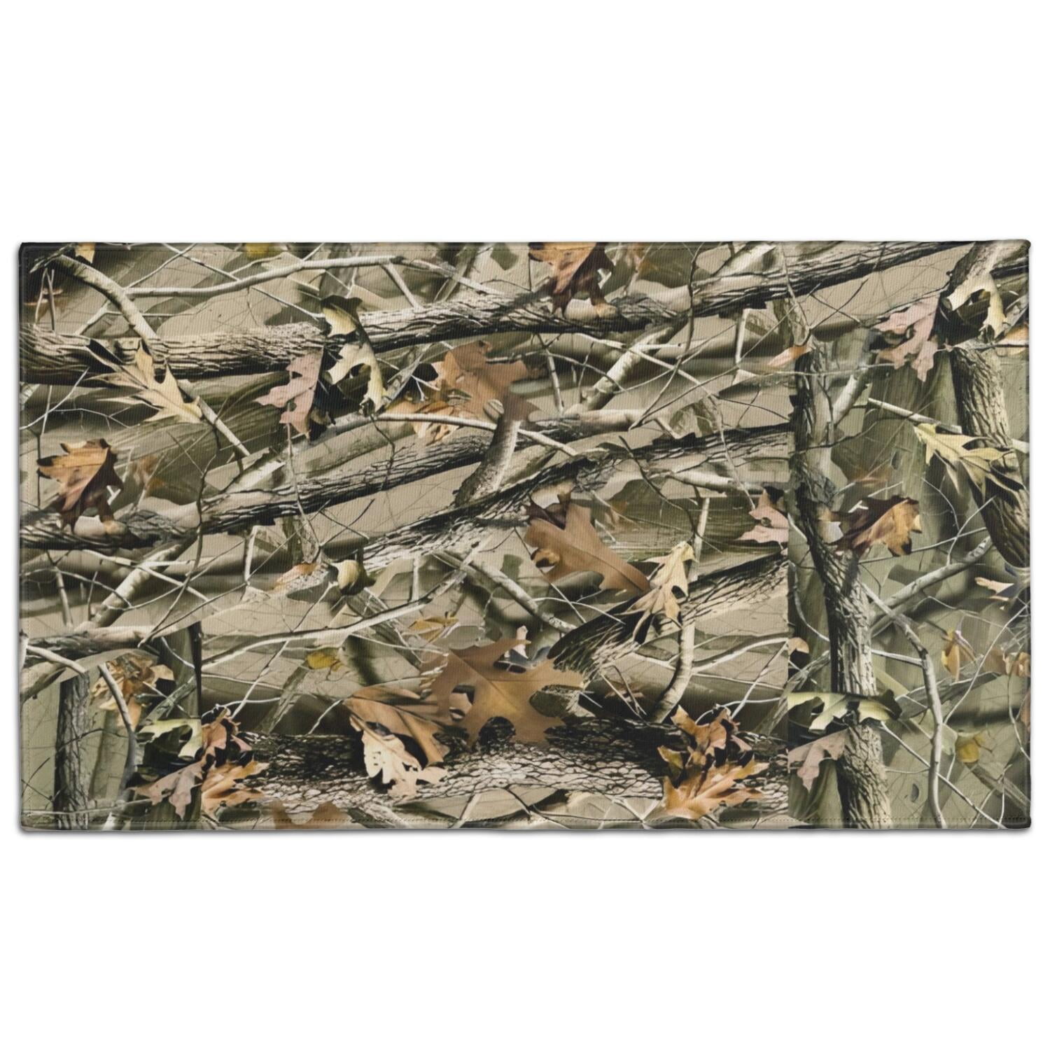 Autumn Camo Tree Branches Pattern Door Rugs,Washable Non Slip Door Mats ...