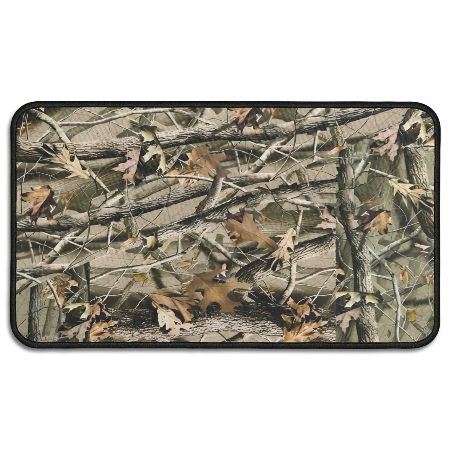 Autumn Camo Tree Branches Pattern Door Rugs,Washable Non Slip Door Mats ...