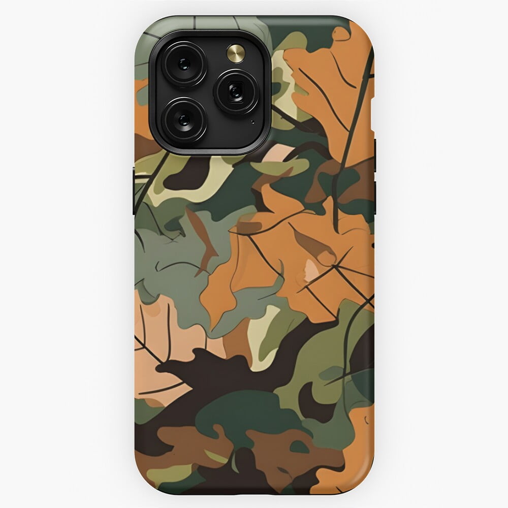 Autumn Camouflage Nature Woodland Leaf Pattern iPhone Case 17 through 11 Pro Max - Walmart.com