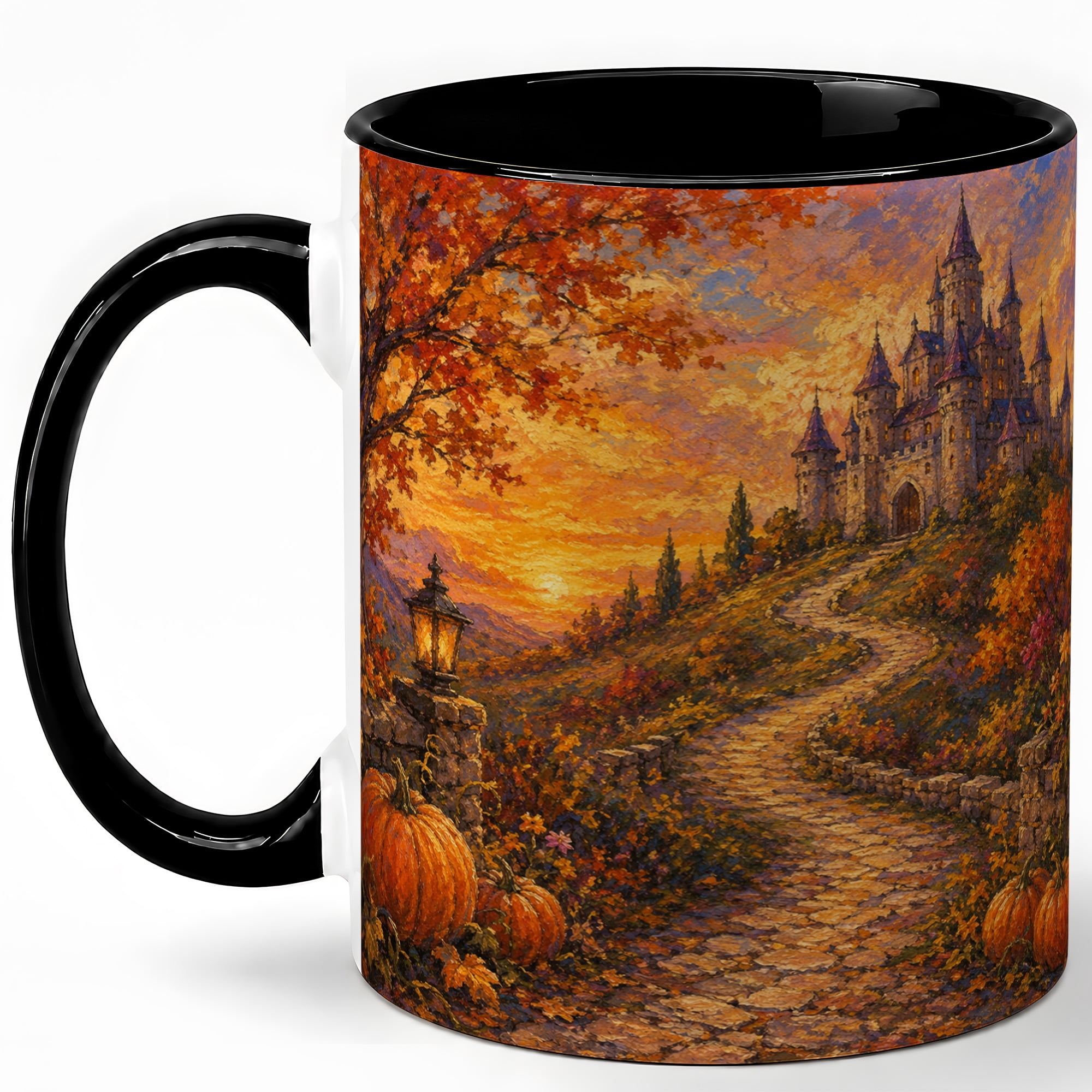 Autumn Castle Path 11oz Ceramic Mug, Pumpkin Fairy Tale Art - Walmart.com