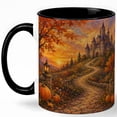 Autumn Castle Path 11oz Ceramic Mug, Pumpkin Fairy Tale Art - Walmart.com