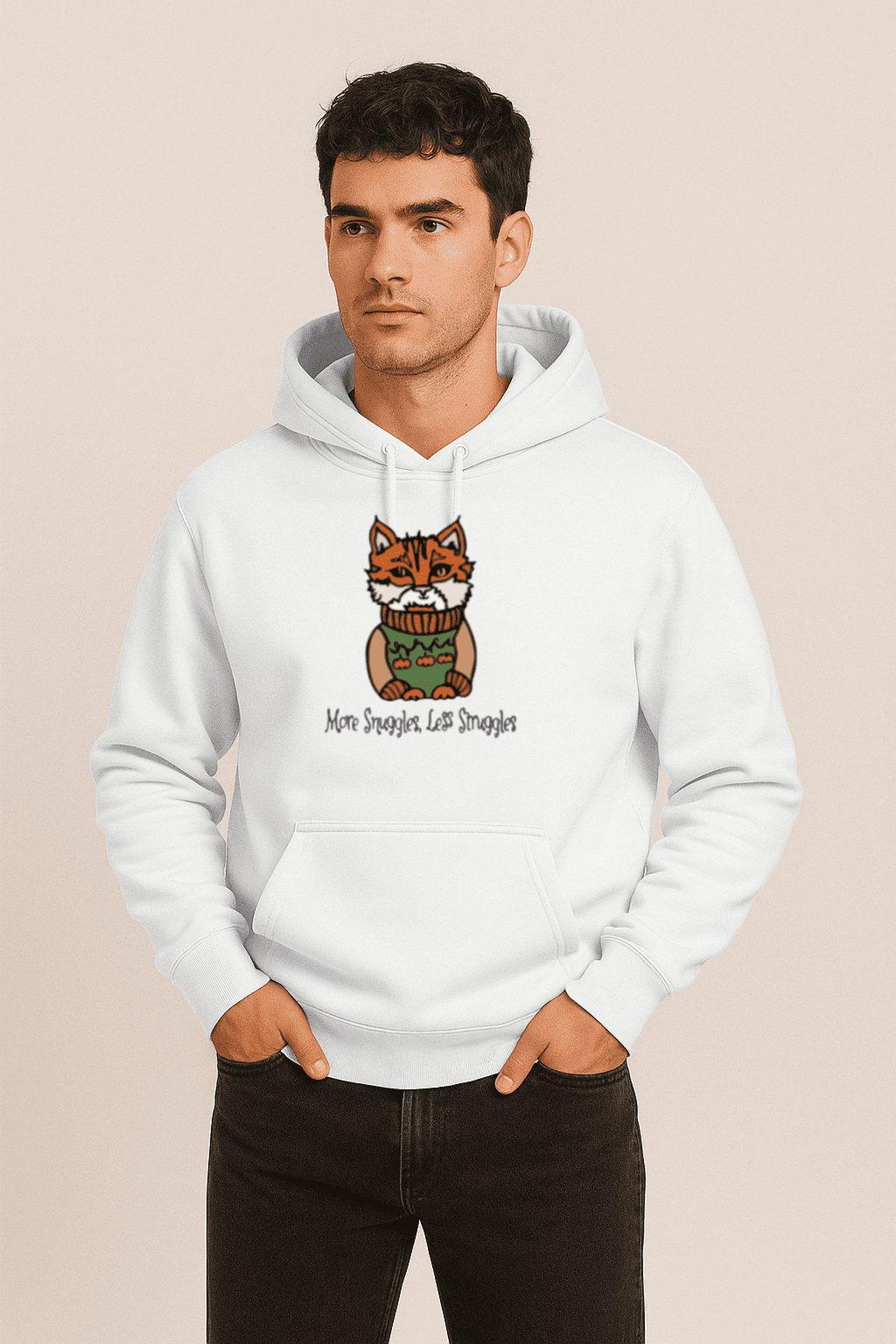 Autumn Cat More Snuggles Cozy Fall Season Cute Everyday Graphic Hoodie ...
