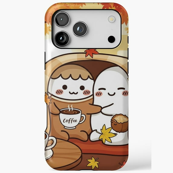 Autumn Coffee Snuggles Cozy Seasonal Vibes Cartoon Phone Case ...