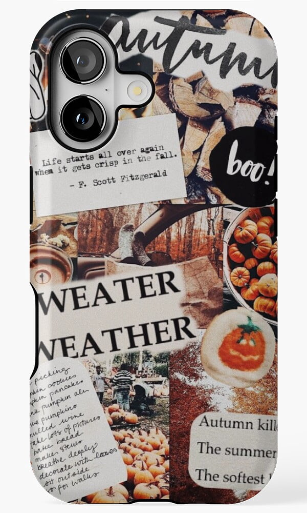 Autumn Collage N1 Mixed Media Style Phone Case for iPhone 11 12 13 14 ...