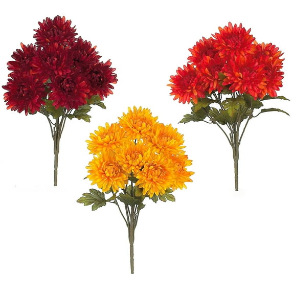 Autumn Collection 27" Mum Bush Assortment, 6-Pack - Walmart.com