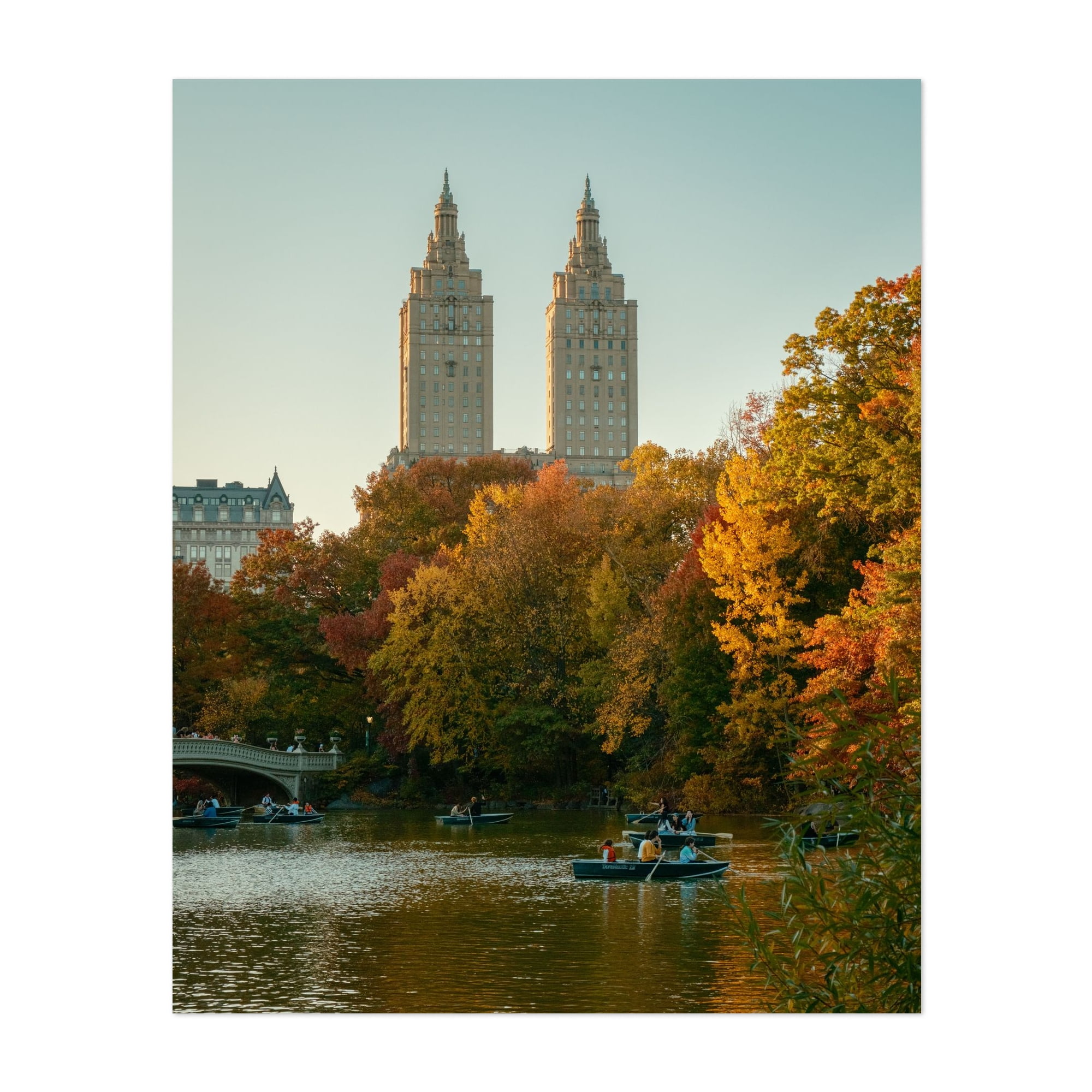 Autumn Color at The Lake, Central Park 01 - Manhattan New York ...