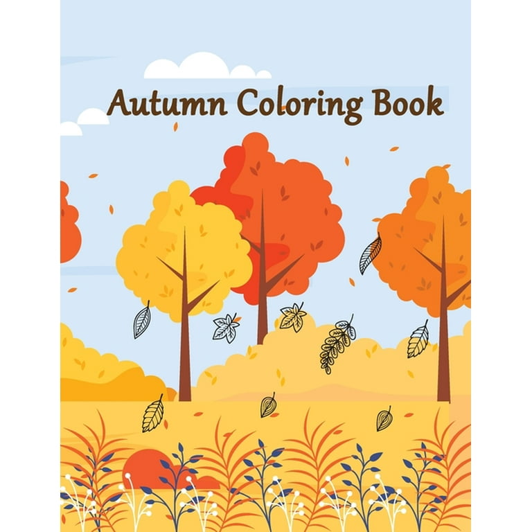 fall autumn coloring book