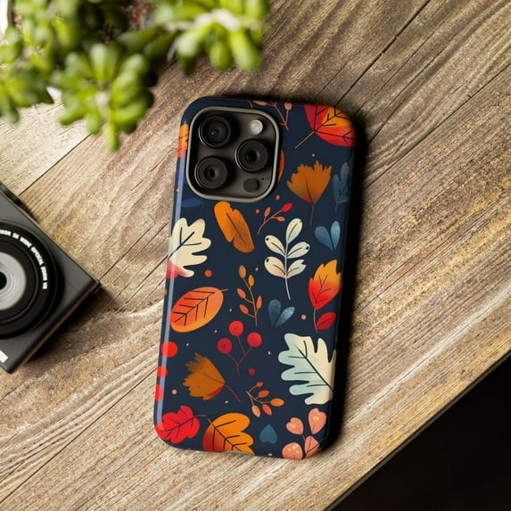 Autumn Colors Fall Floral Botanical Art iPhone Case 17 16 15 14 13 12 ...