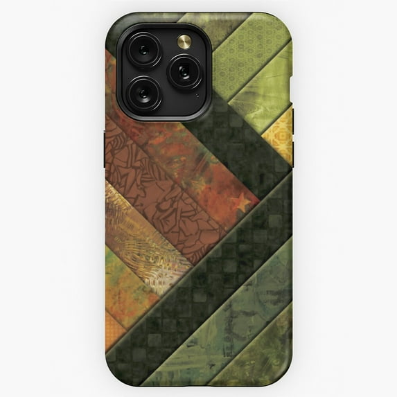 Autumn Colors Log Cabin Quilt Rustic Art Print iPhone Case 17 to 11 Pro ...