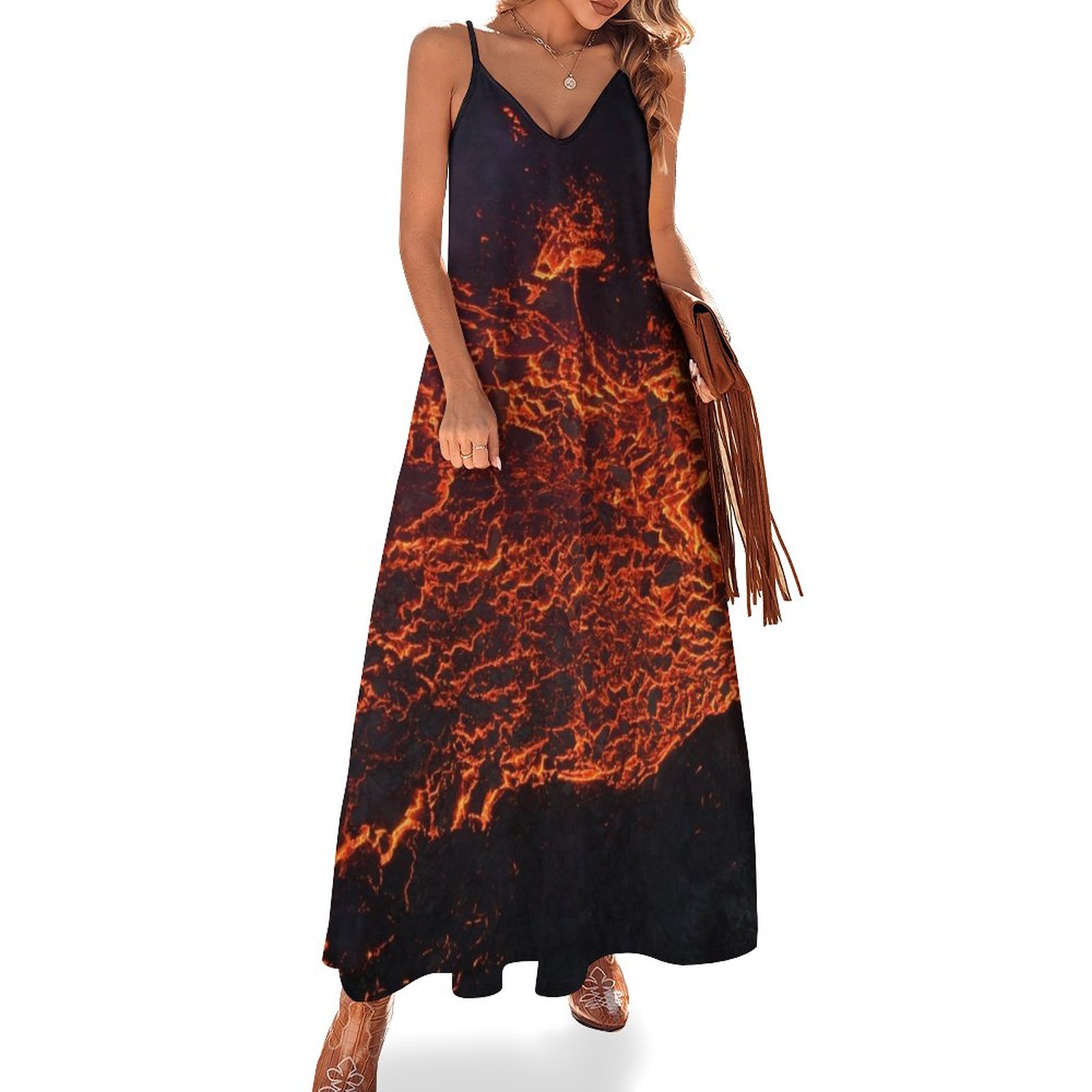 Autumn Colors Sleeveless Dress festival outfit women dresses for womens ...