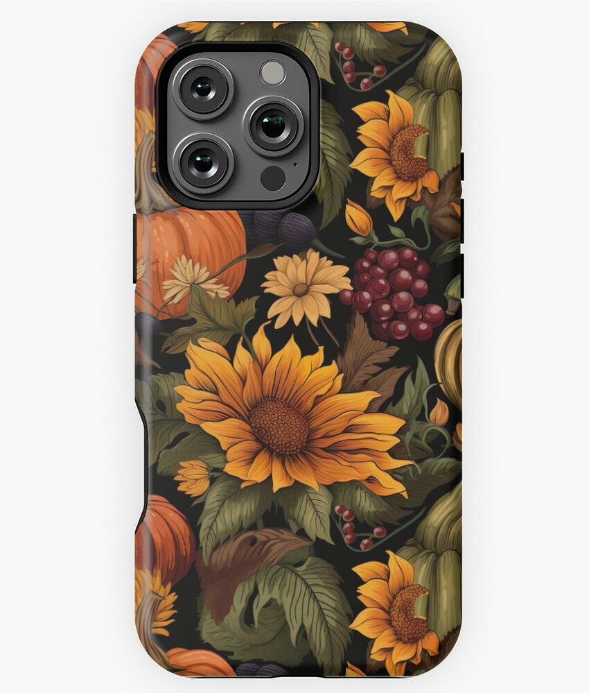Autumn Cornucopia Thanksgiving Phone Case for iPhone 16 15 14 13 12 11 ...