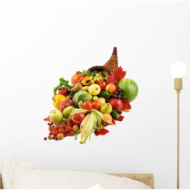Autumn Cornucopia Wall Decal by Wallmonkeys Peel and Stick Graphic (12 ...