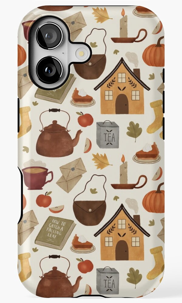 Autumn Cottage Days Cozy Fall House Art Phone Case for iPhone 17 16 15 ...