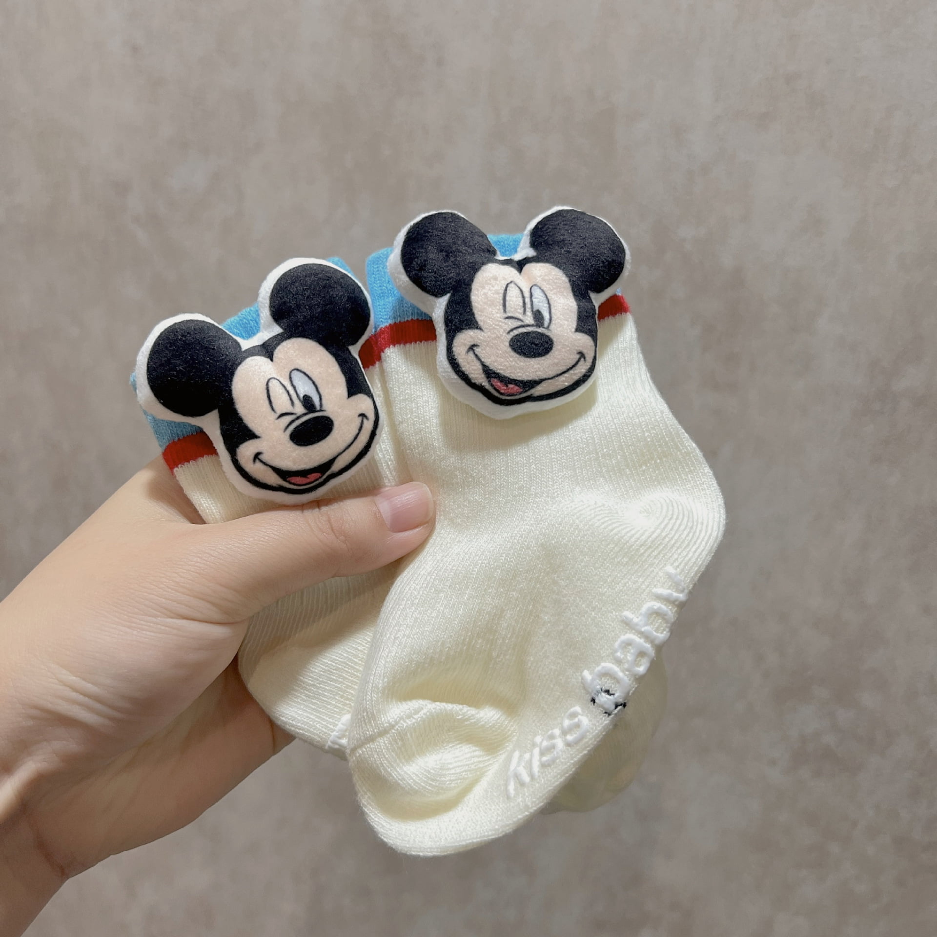 Autumn Cotton Baby Girls Socks cute Mickey Minnie Newborn Cartoon Baby ...