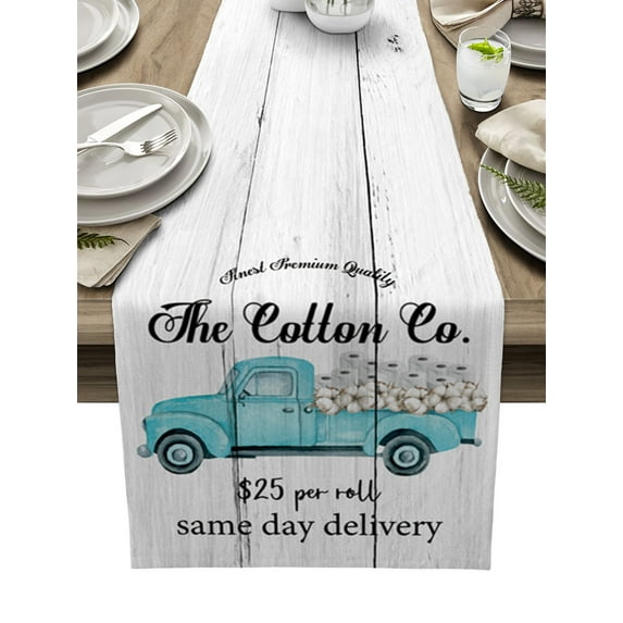 Autumn Cotton Pumpkin Retro Table Runner Home Dining Table r Placemat ...