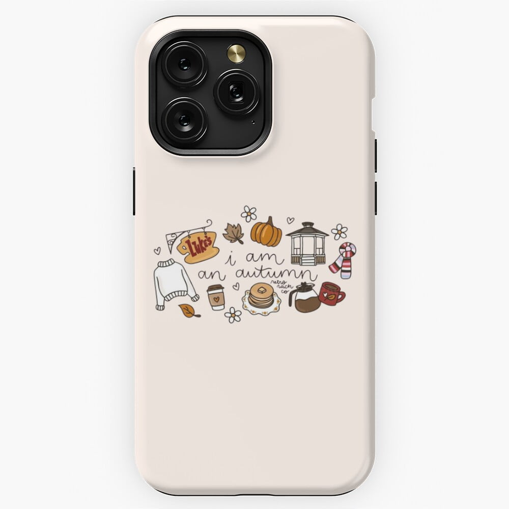 Autumn Cozy Coffee Vibes Fall Design iPhone Case 17 16 15 14 13 12 11 ...