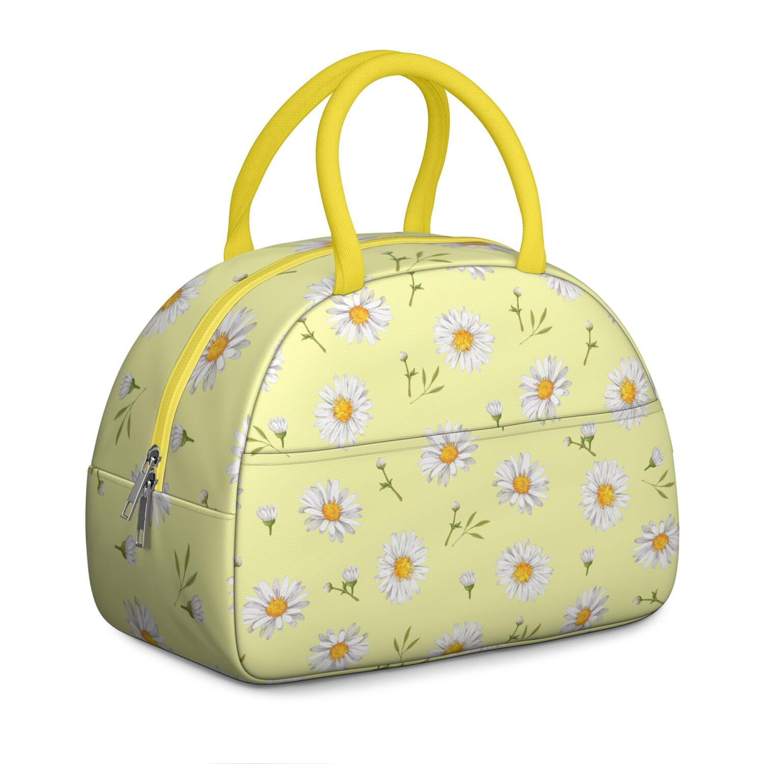 Autumn Daisy Lunch Box - Rustic Fall-Color Florals, Insulated Cooler ...