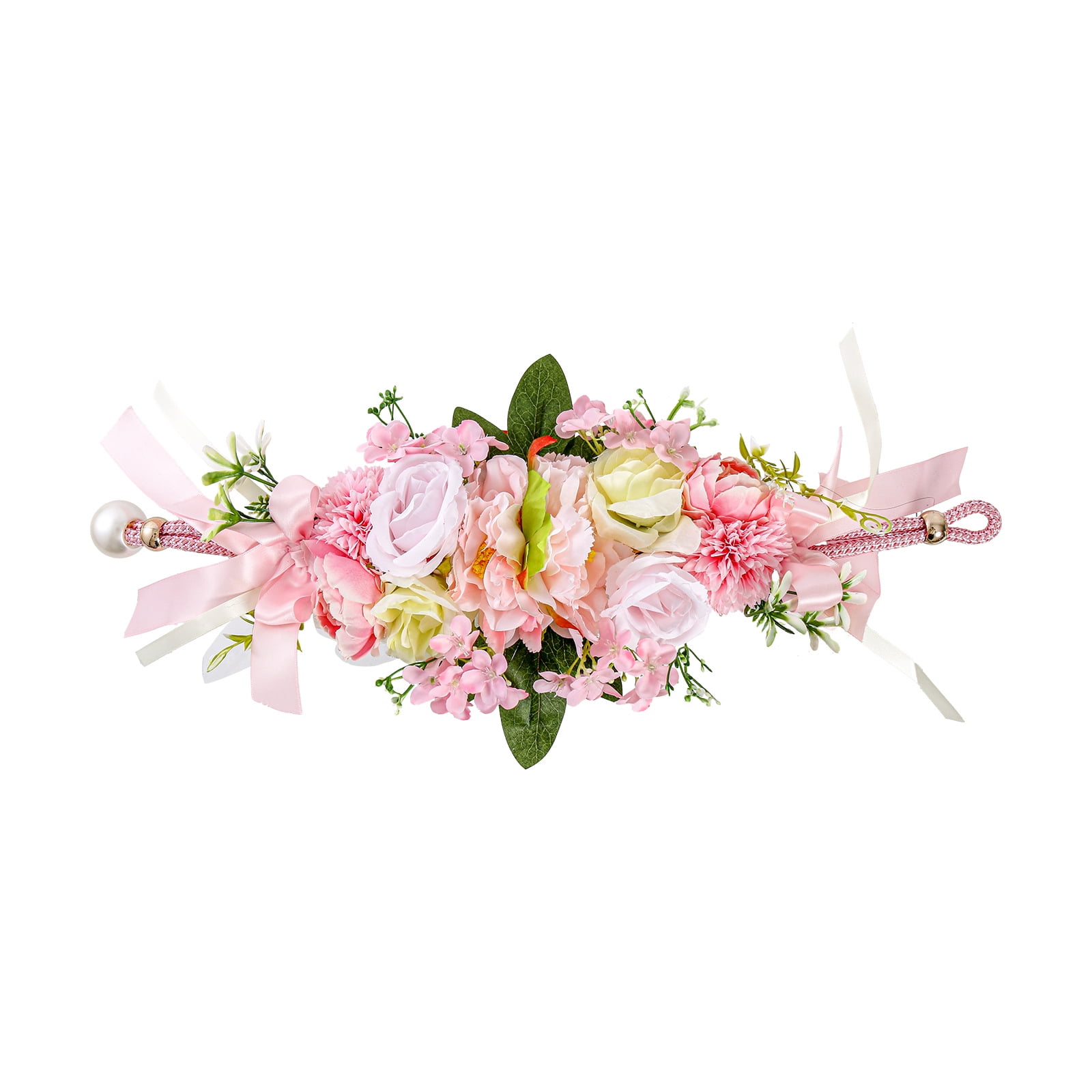 Autumn Decoration Curtain Back With Floral Fabric, Simulation Flower ...