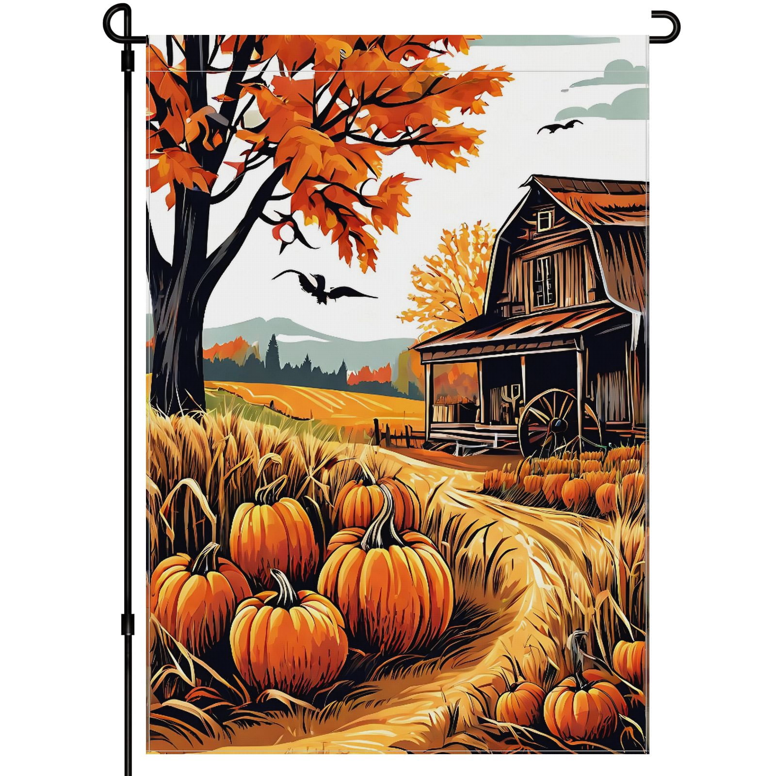 Autumn Decor Large Garden Flag for Garden Front Door Outdoor Decoration ...