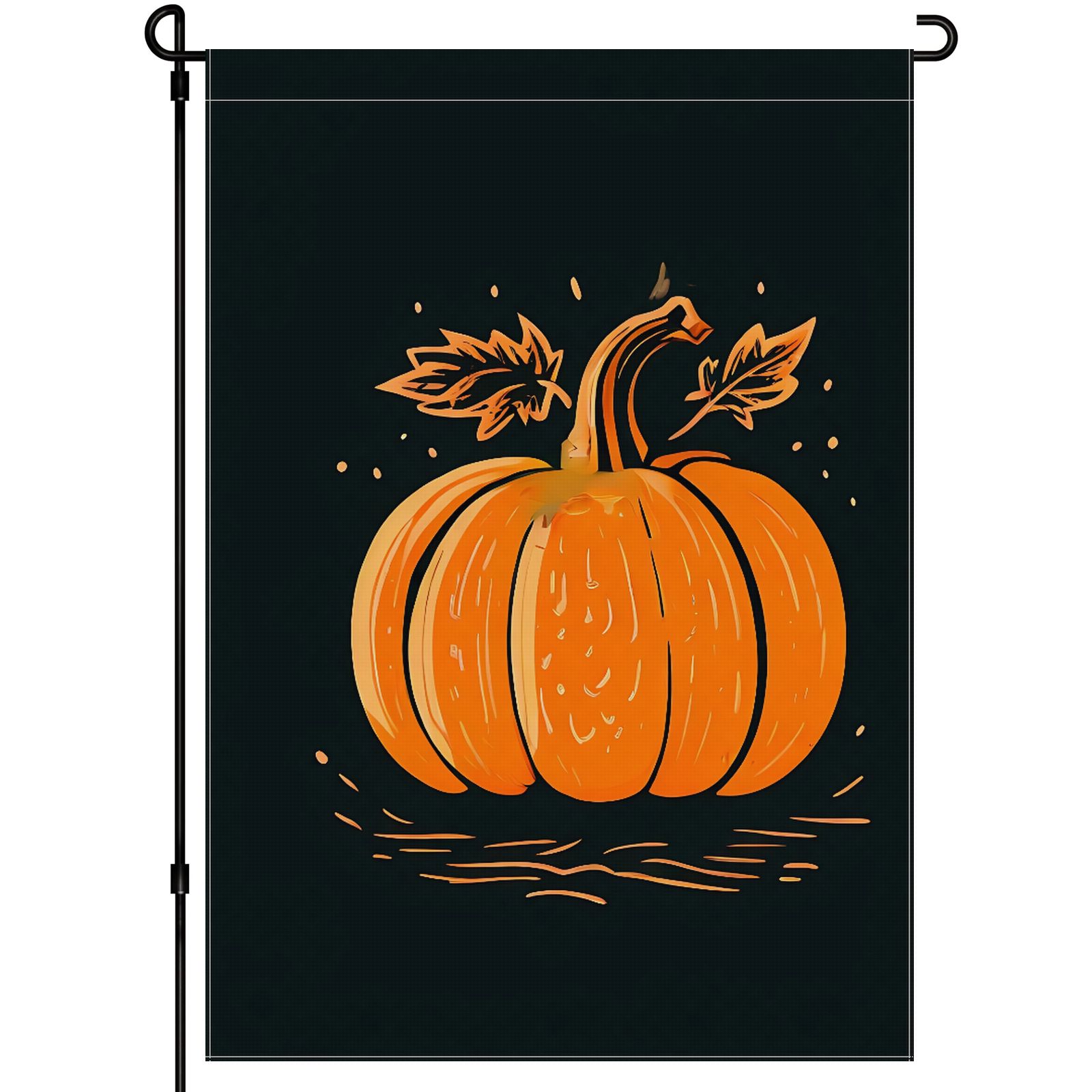 Autumn Decor Yard Flag 28x40 Inch, Double Side Art Logo Cartoon Style ...