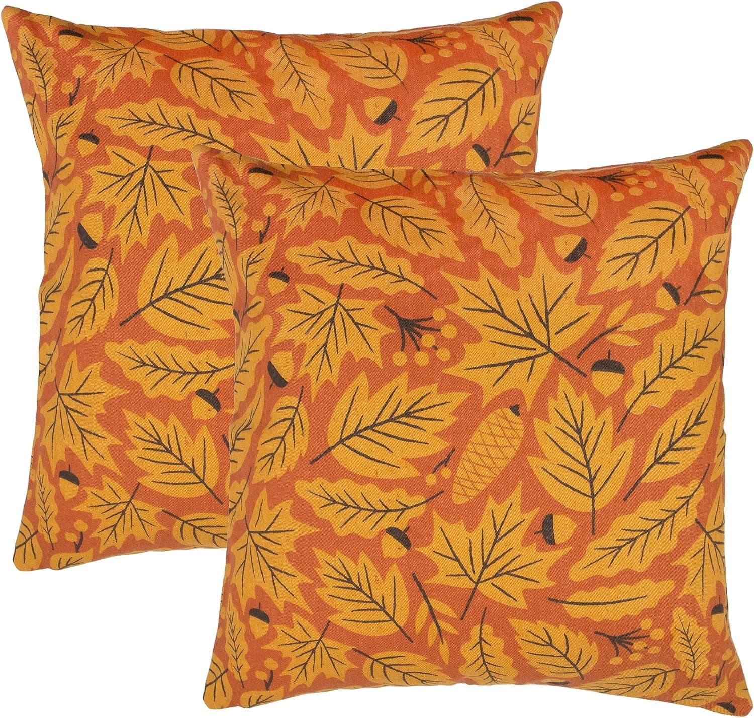 Autumn Decorations Fall Porch Outdoor Throw Pillow Covers Décor Maple ...