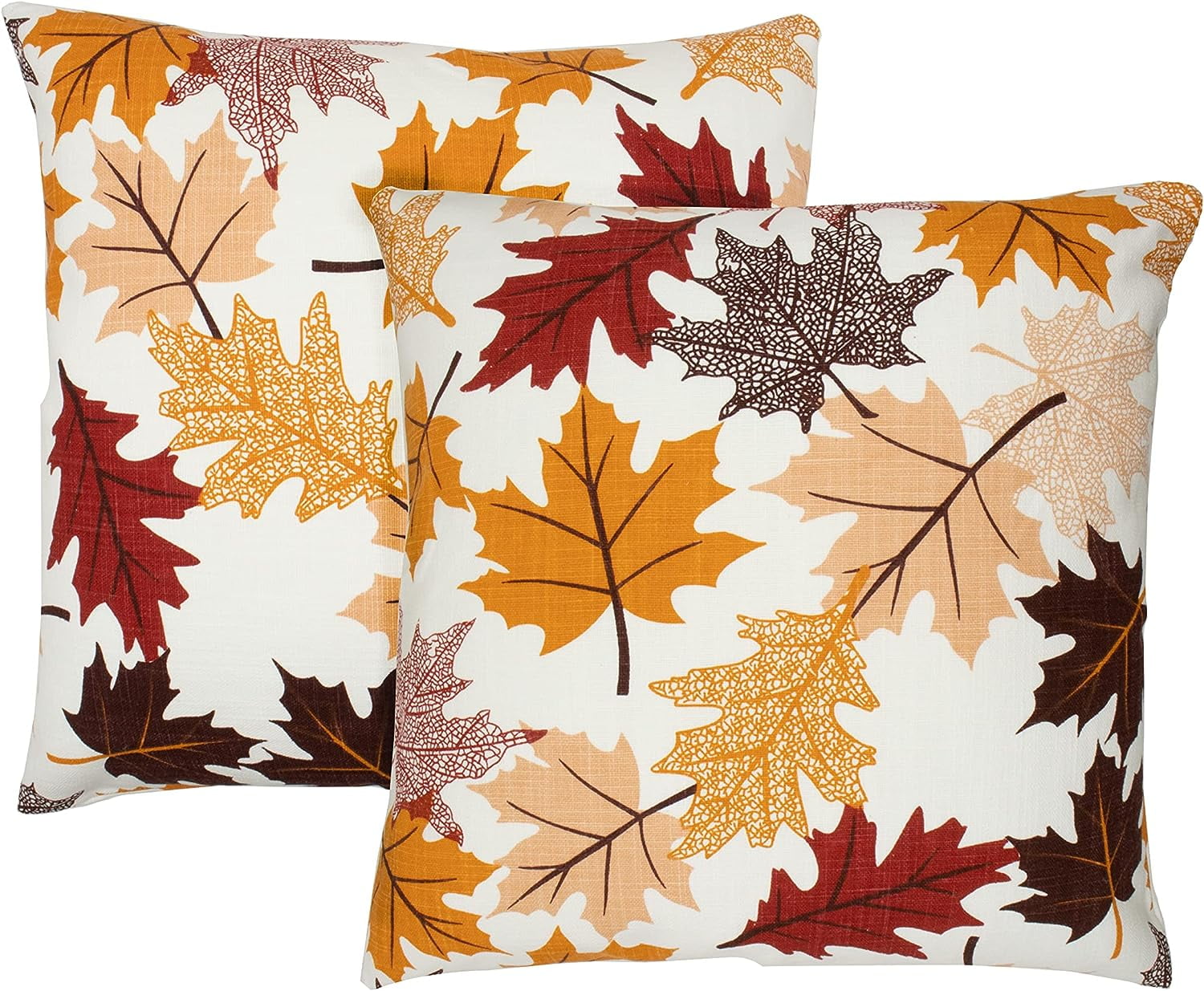 Autumn Decorations Fall Porch Outdoor Throw Pillow Covers Décor Maple ...