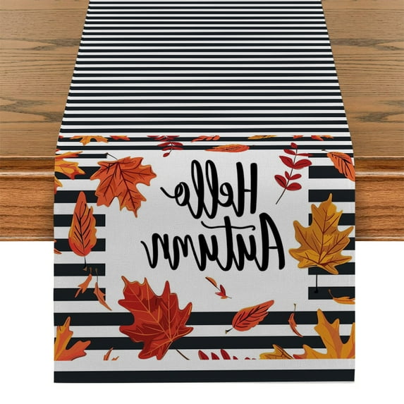 Autumn Dining Table Runners for Parties Maple Leaves Table ration and ...