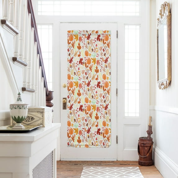 Autumn, Door Curtains for Door Window, French Sidelight Front Back Door ...