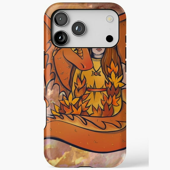 Autumn Dragon Goddess Fantasy Season iPhone Case 17 11 12 13 14 15 16 Pro Max - Walmart.com