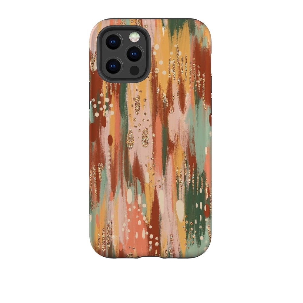 Autumn Drops II Abstract Fall Phone Case for iPhone 16 15 14 13 12 11 ...