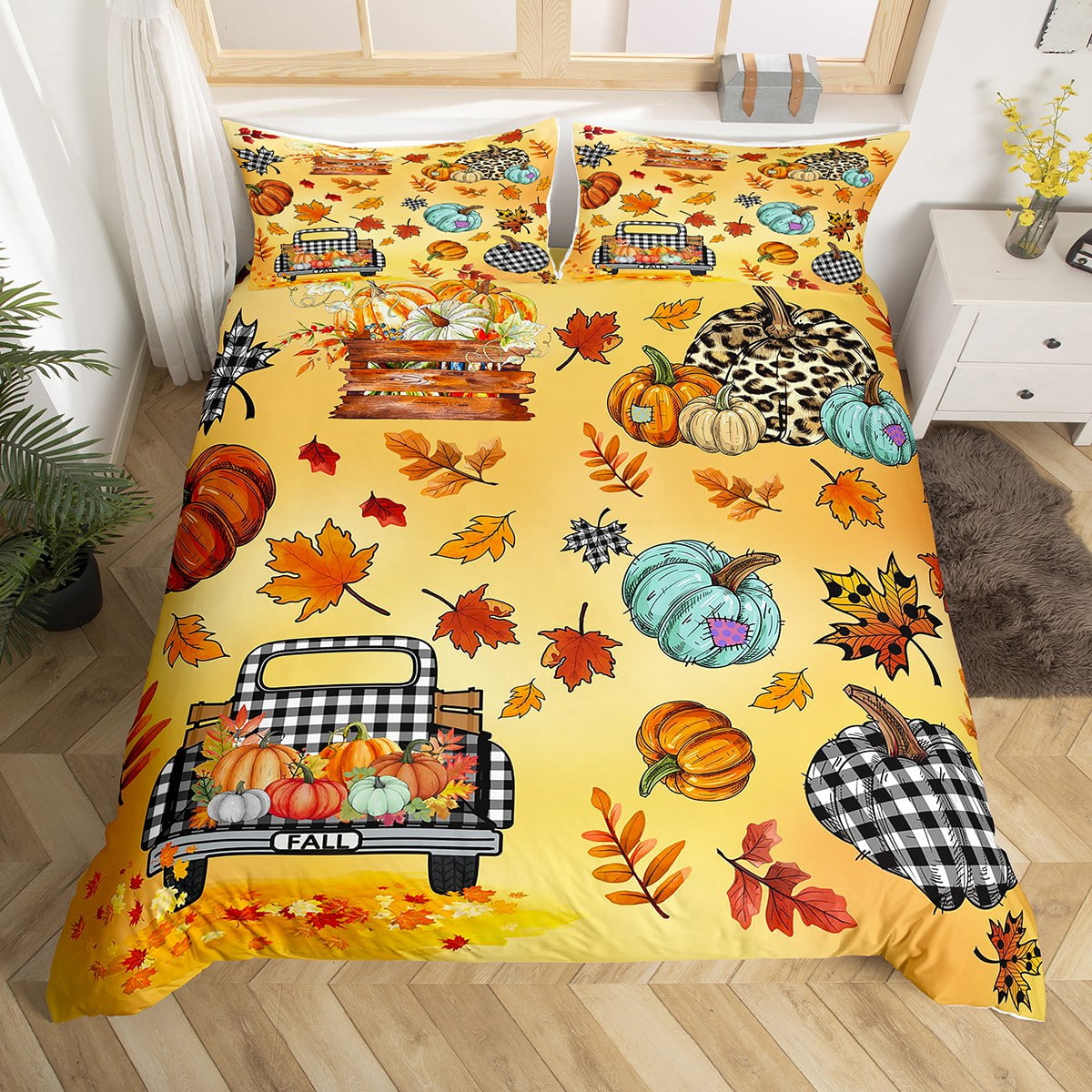 Autumn Duvet Cover Baby Girls Thanksgiving Day Gifts Twin, Fall Decor ...