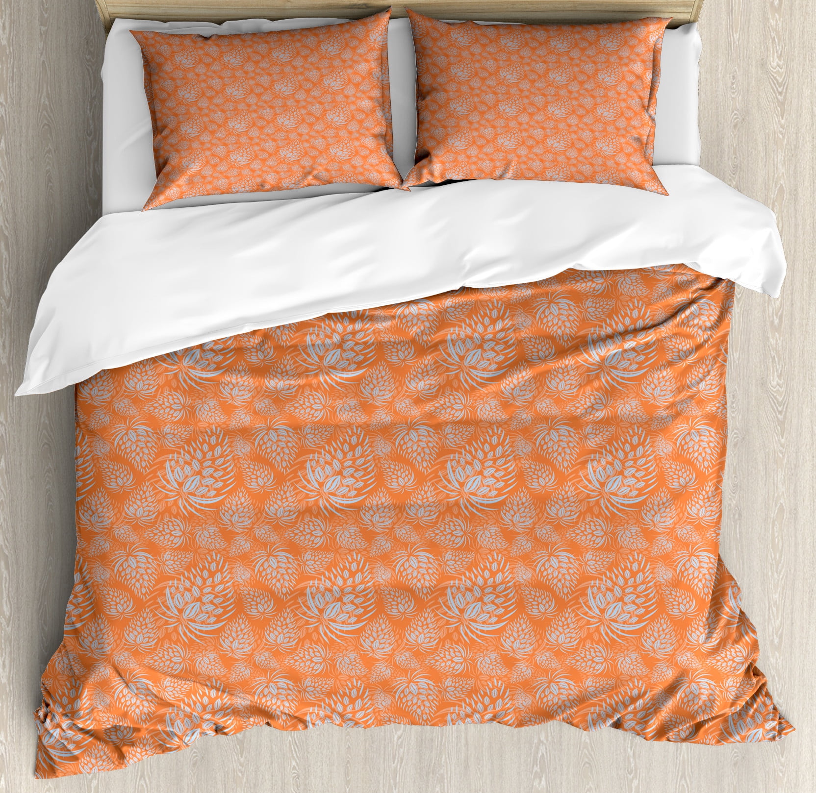 Autumn Duvet Cover Set, Fall Themed Leaves Flourish Forest Branches ...