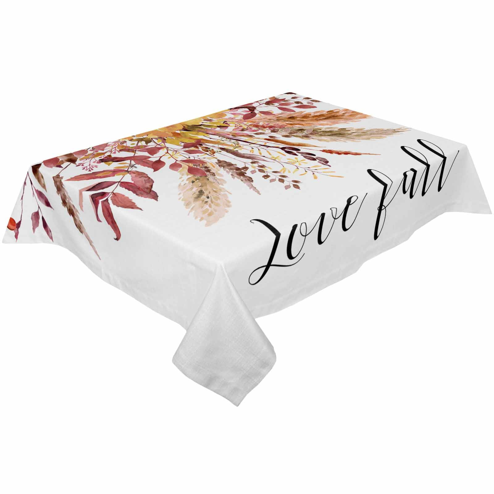 Autumn Eucalyptus Leaves Rectangle Tablecloths 54x87,Fall Flowers Maple ...